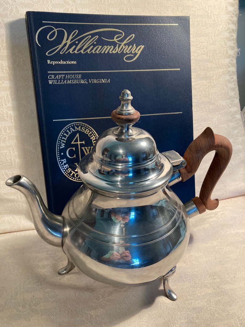 Colonial Williamsburg Pewter Teapot - Etsy