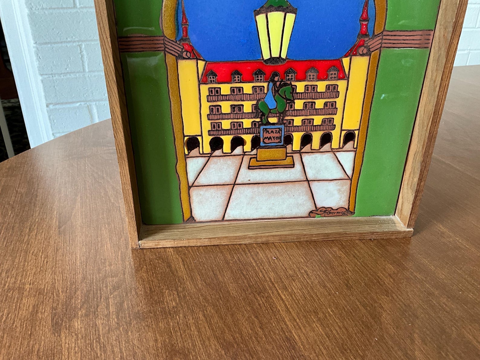 St Germier Spain Plaza Mayor Arco Cuchilleros Tile Ceramic Art Wall - Etsy