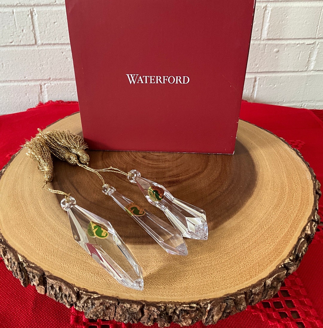Waterford Crystal Tara Drop Beveled Ornaments Luxury Ornaments - Etsy