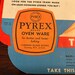 PYREX Lable From 1940’s Paper With Recipes on Back Side - Etsy