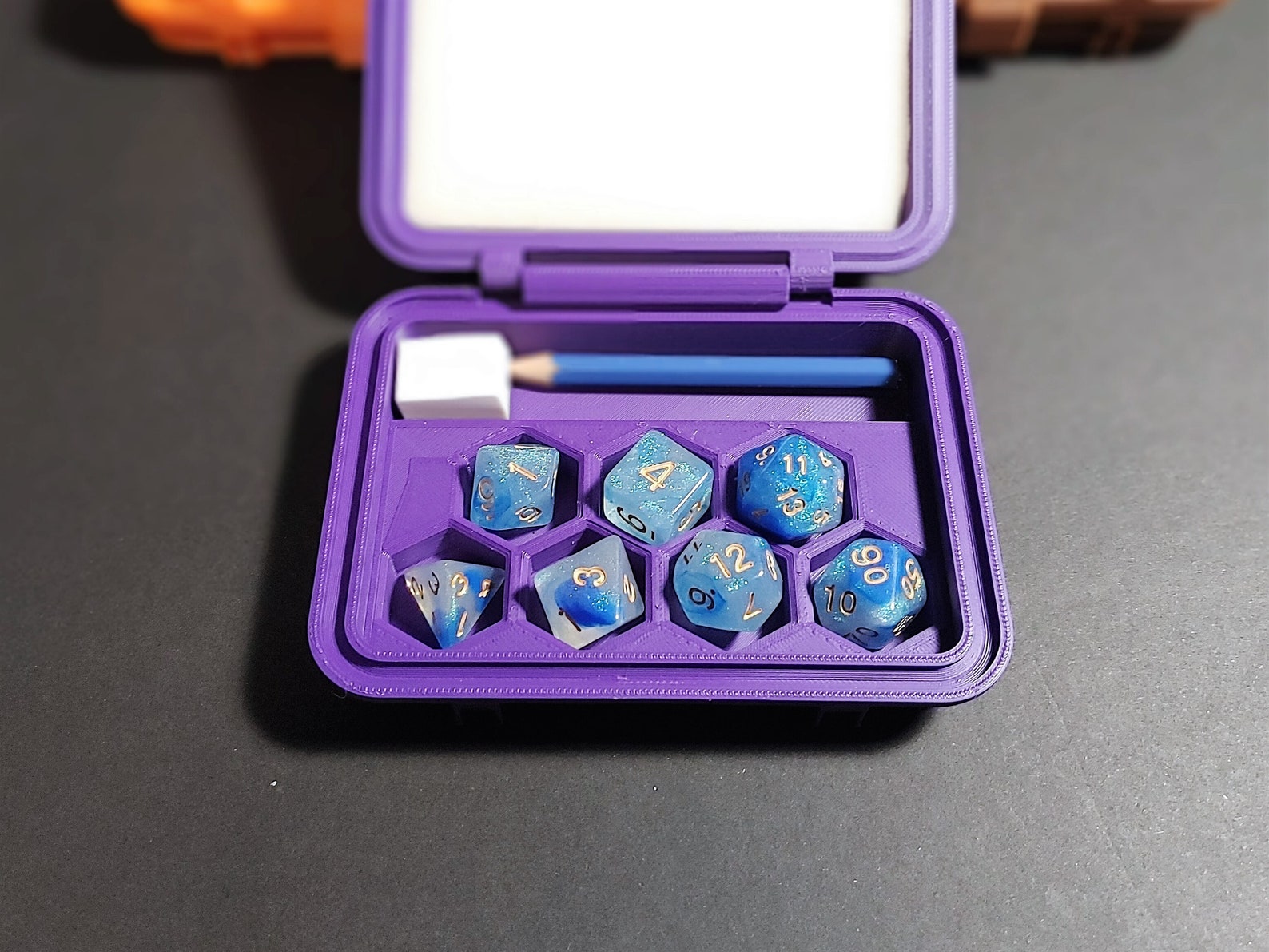 3D Printed Dnd D&D Dungeons and Dragons Polyhedral Dice Case | Etsy