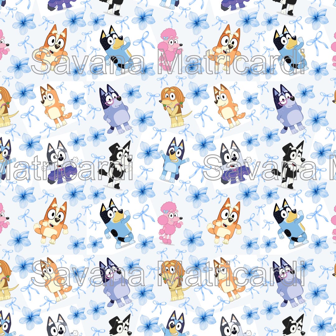 Bluey Seamless File - Etsy