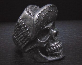 Skull hat ring | Etsy