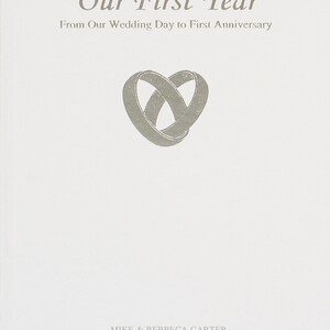 Personalized Our First Year Keepsake Book Unique First - Etsy