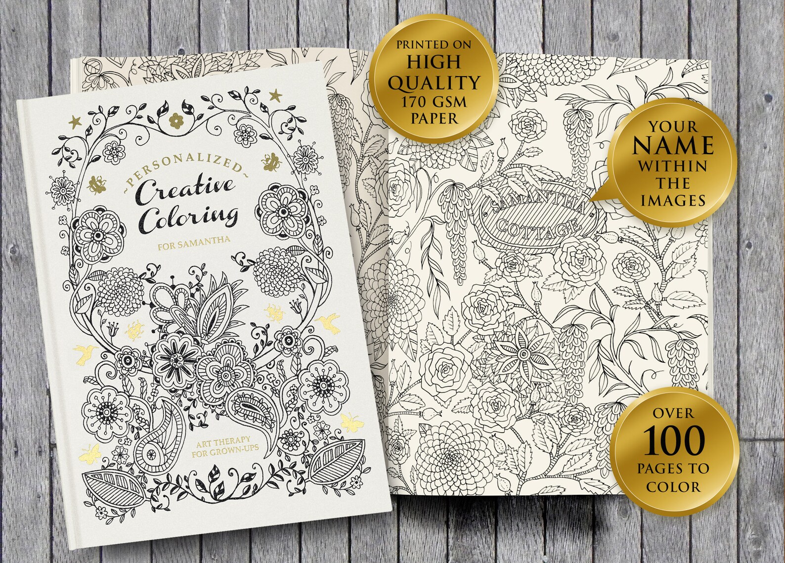 Personalized Coloring Book for Adults or Youth Unique Gift - Etsy