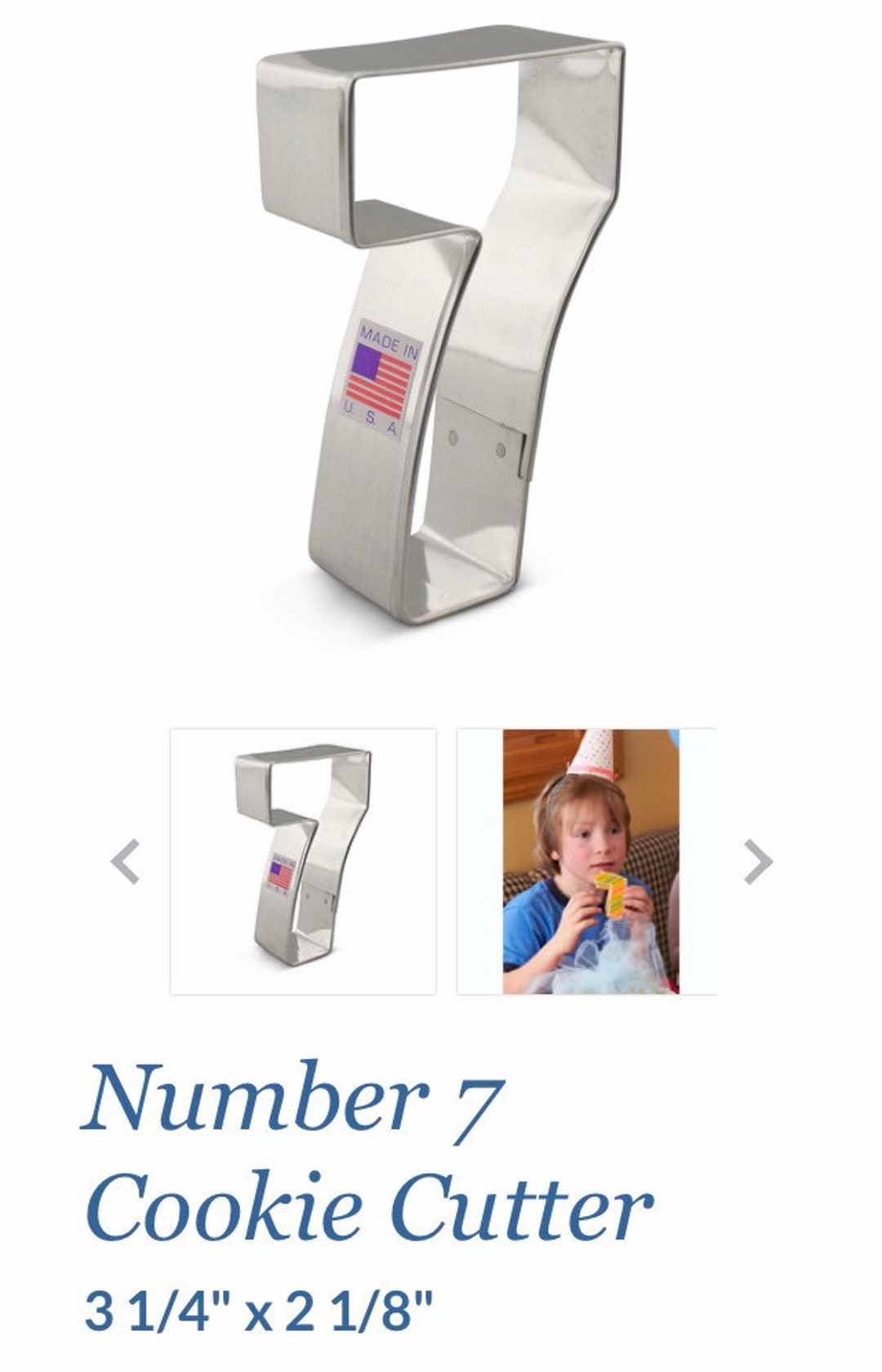 Ann Clark Number Seven Cookie Cutter - Etsy