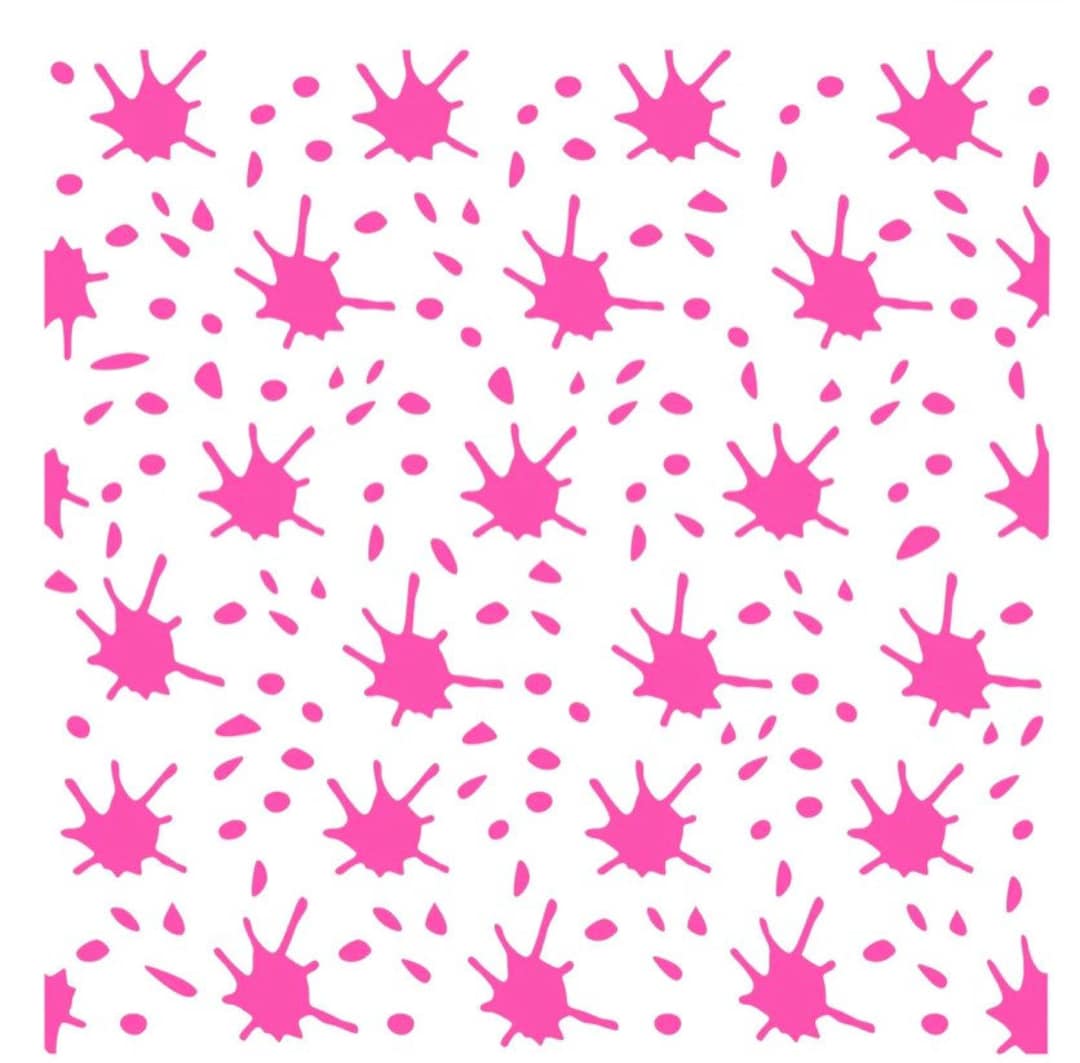 Bakeart Blood Splatter Cookie Stencil - Etsy