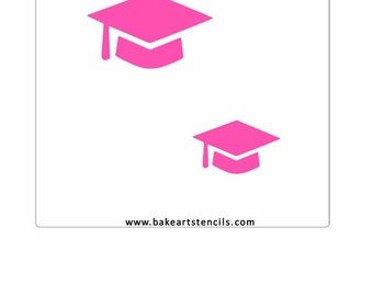 Grad Cap Stencil | Etsy