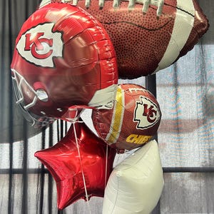 Kansas City Chiefs Balloons Bouquet - Etsy