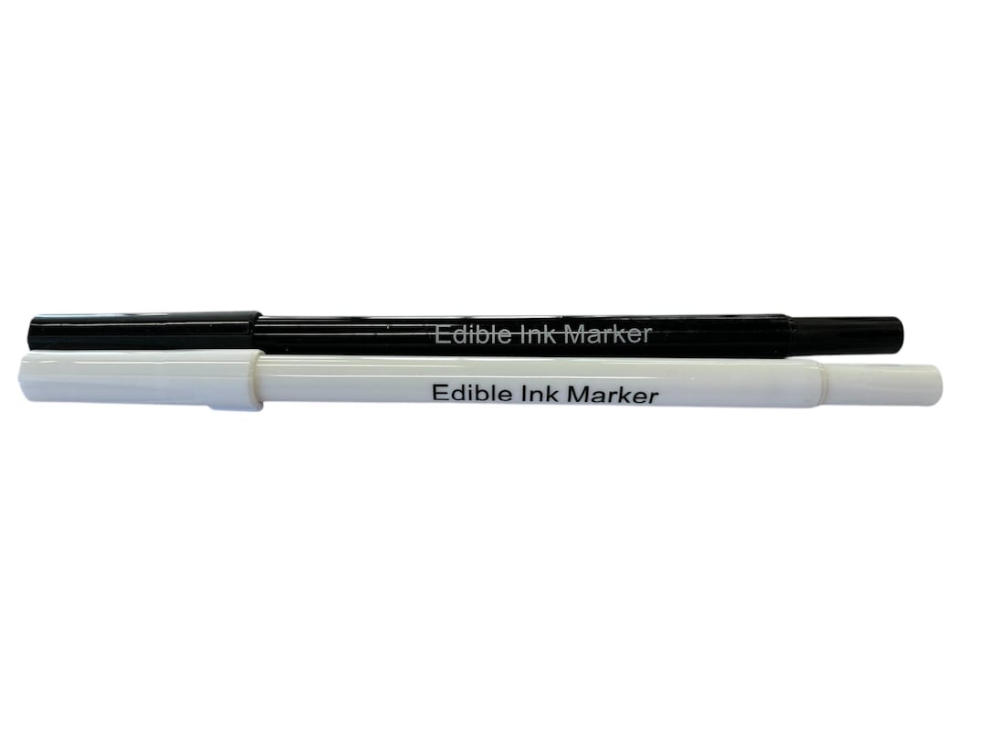 Dual Tip Edible Ink Marker 2 Markers Black and White - Etsy