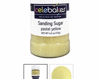 PASTEL YELLOW Sanding Sugar for Cupcakes Cakes Cookies - Etsy