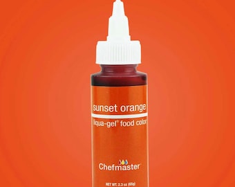 CHEFMASTER SUNSET ORANGE Black Gel Paste - Etsy