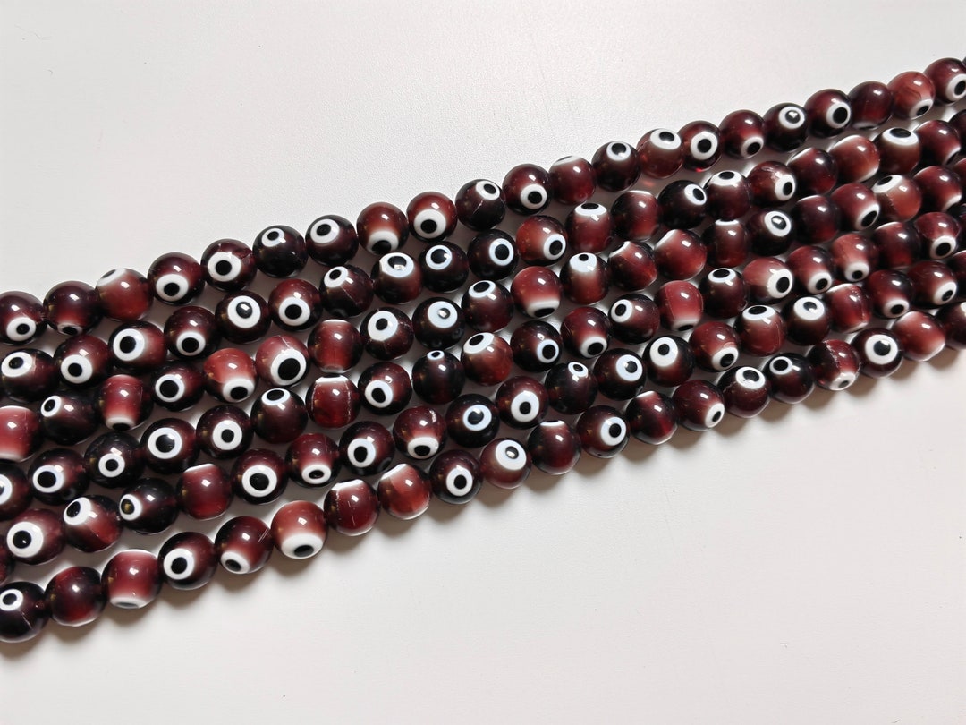 Glass Round Evil Eye Beads, Turkish Evil Eye Beads, 4 - 10 Mm Round ...