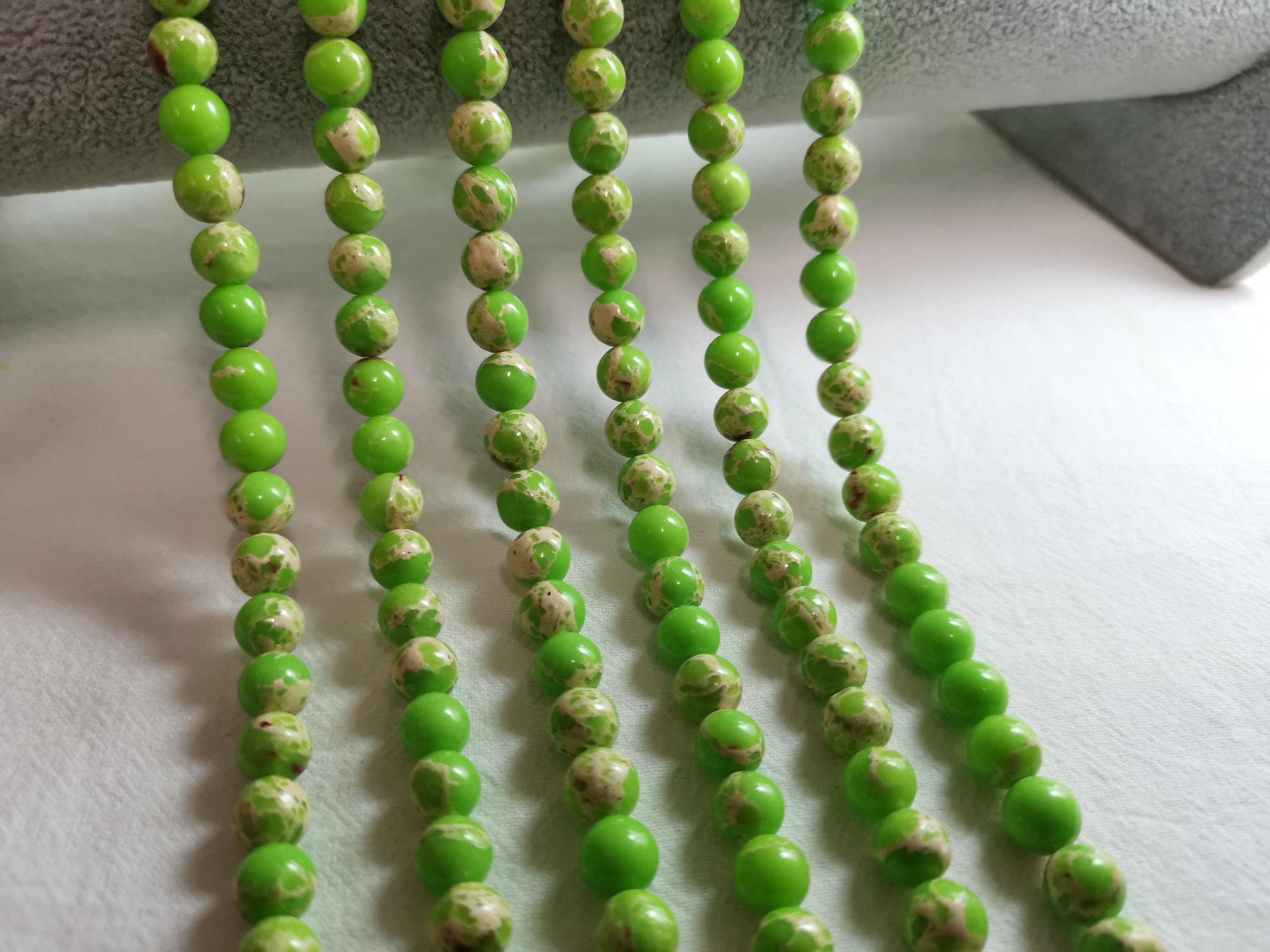1 Full Strand Smooth Impression Jasper Round Beads, Jasper Round Beads ...