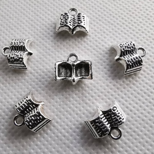 Open Book Charms - Etsy