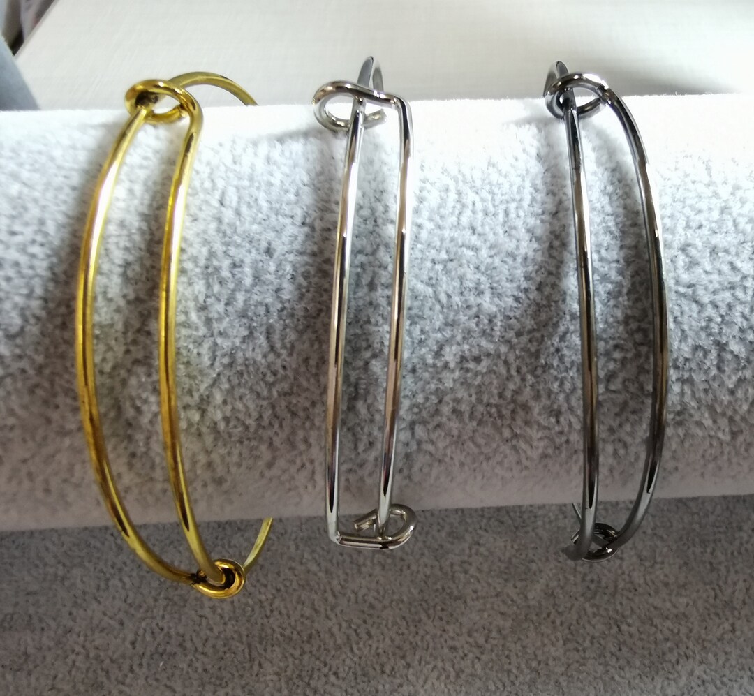 10 Pcs Metal Expandable Bracelet, Adjustable Bracelet, Adjustable Metal ...