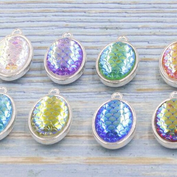 Fish Scale Charms - Etsy