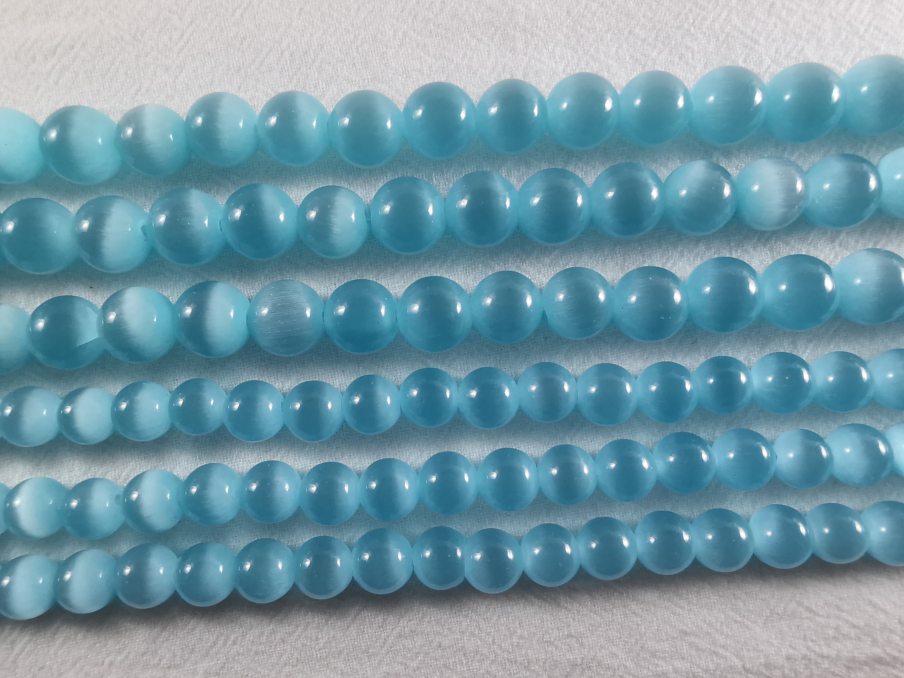 1 Full Strand Smooth Cat Eye Round Beads Cat Eye Loose Beads - Etsy