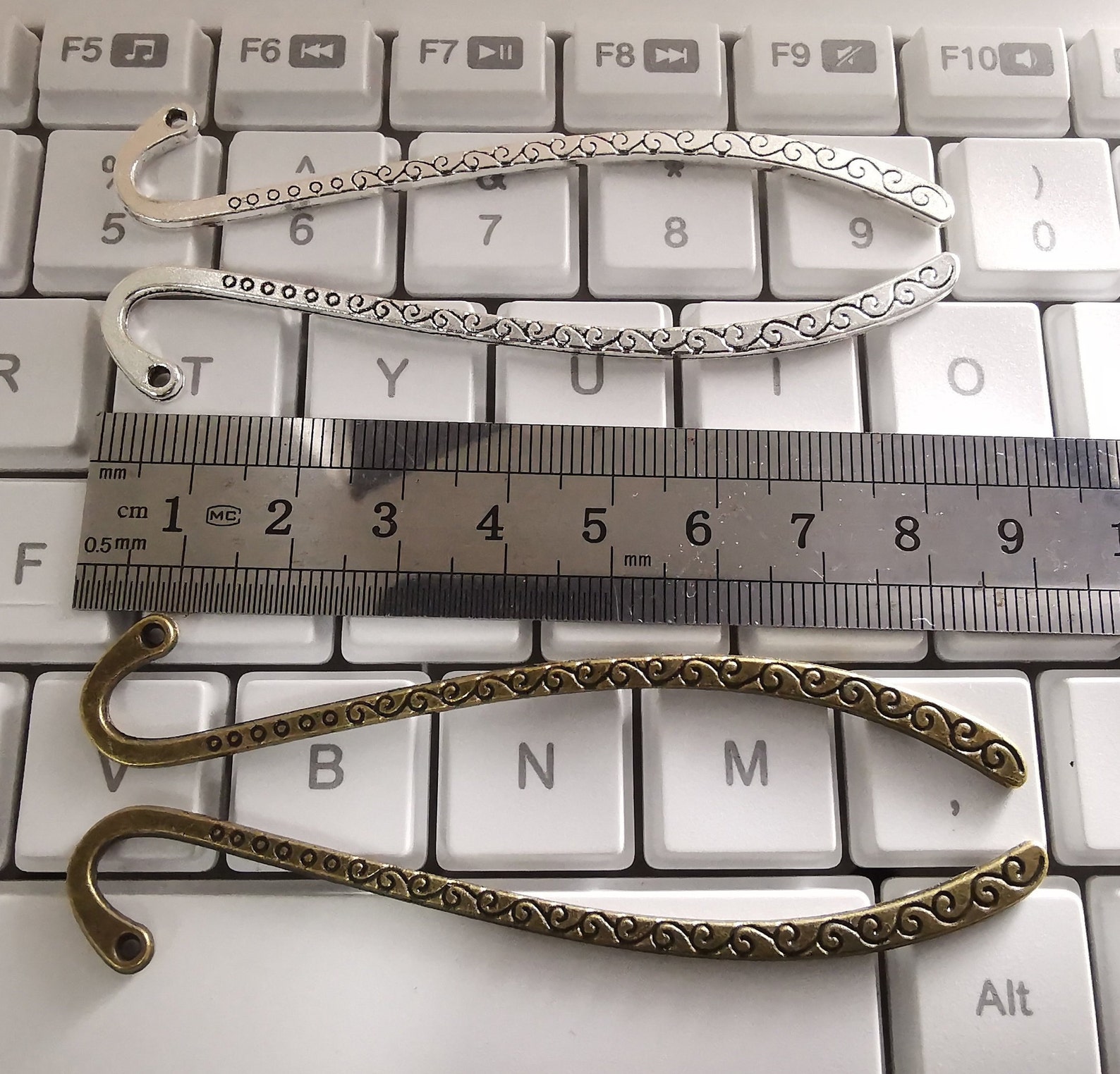 14x85mm Metal Bookmark Blank Double Sided Elegant Bookmarks - Etsy