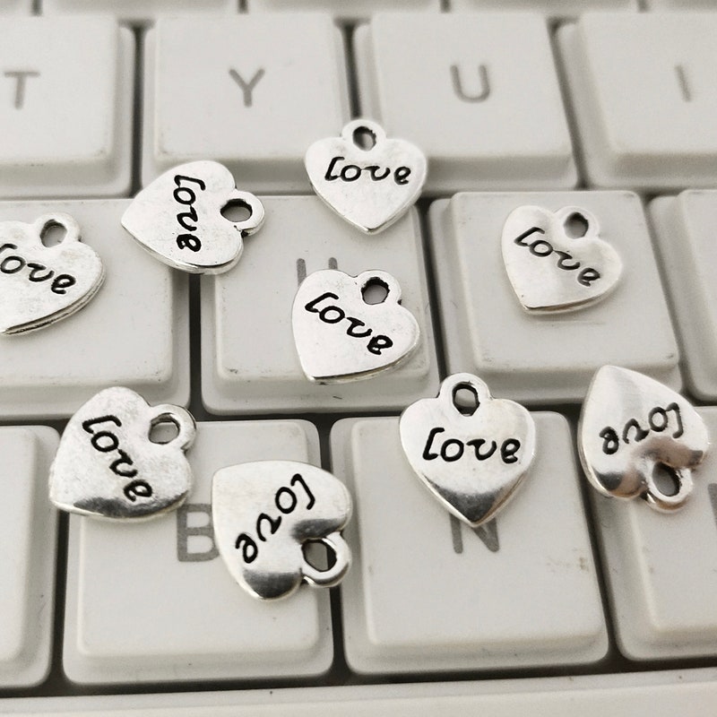 Heart Shaped Charms - Etsy