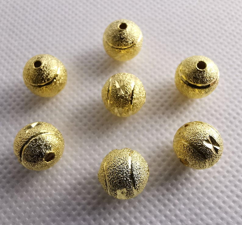 30pcs Matte Copper Round Beads Cut Balls Copper Beads Metal - Etsy