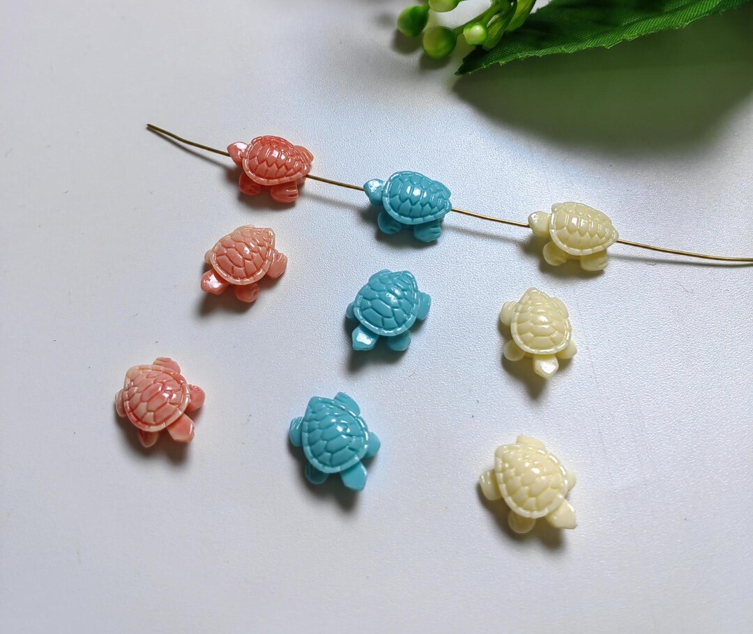 11x15mm Composite Resin Tortoise Beads, Resin Carved Tortoise Beads ...