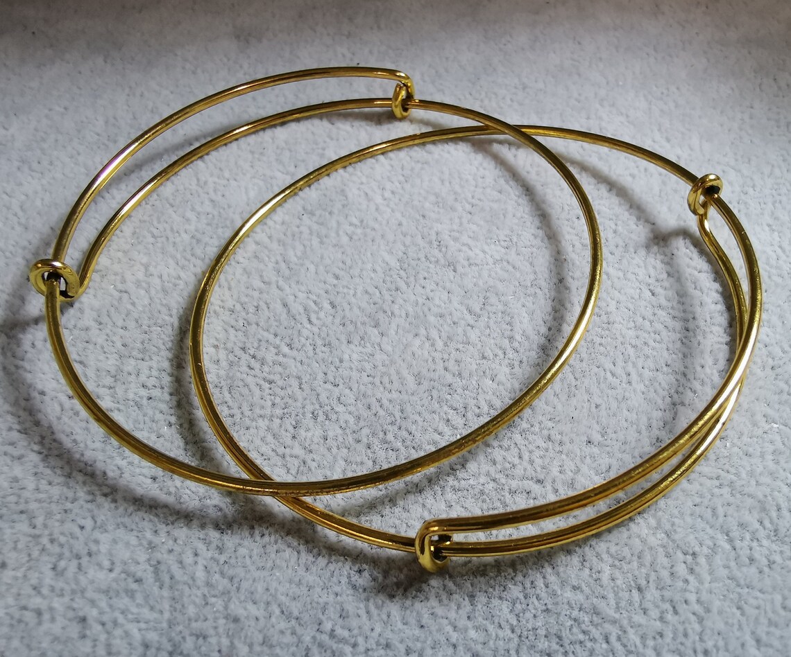 10 Pcs Metal Expandable Bracelet Adjustable Bracelet - Etsy