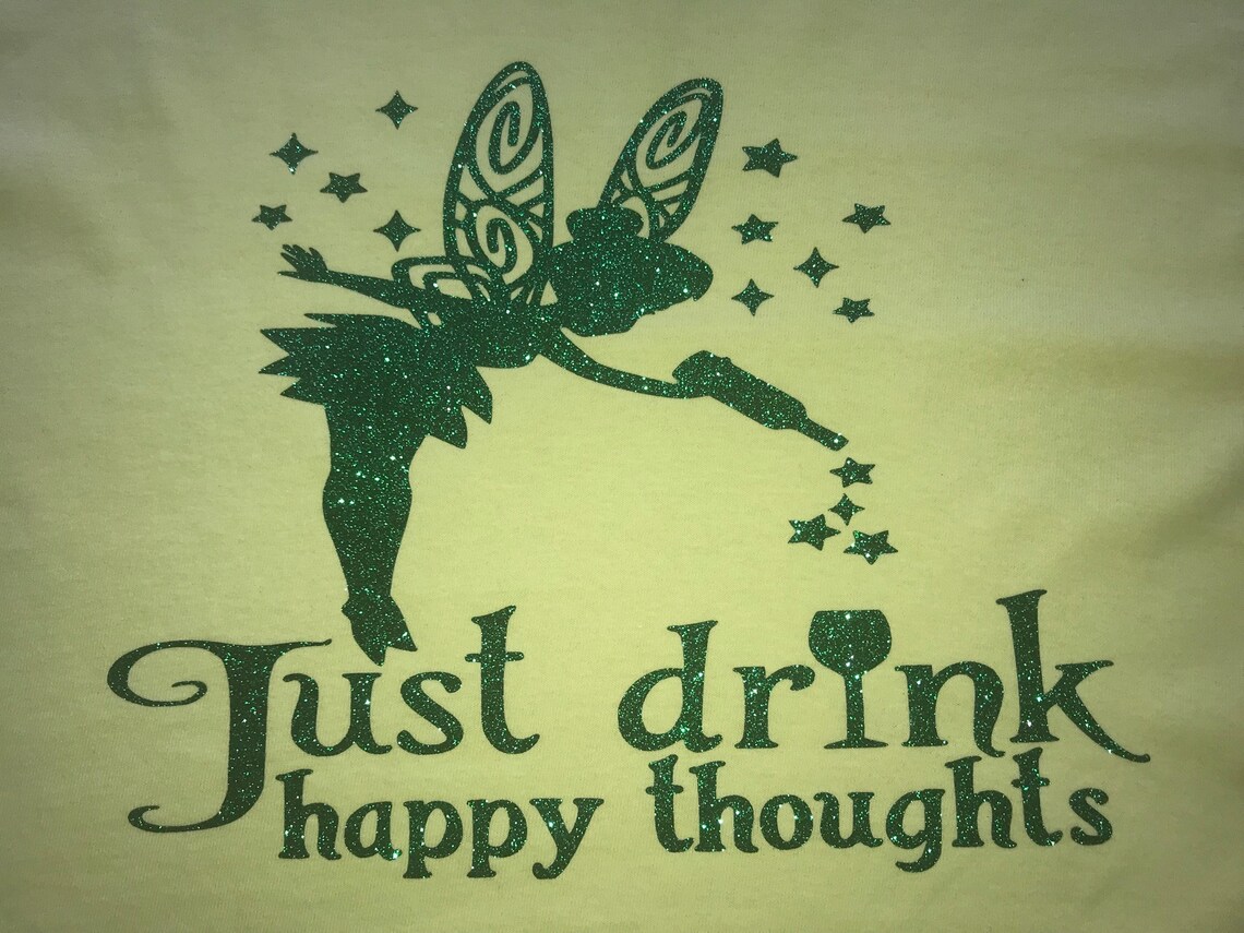 Tinkerbell Glitter Drinking Tee, Drinker Bell, Drinking Around the ...