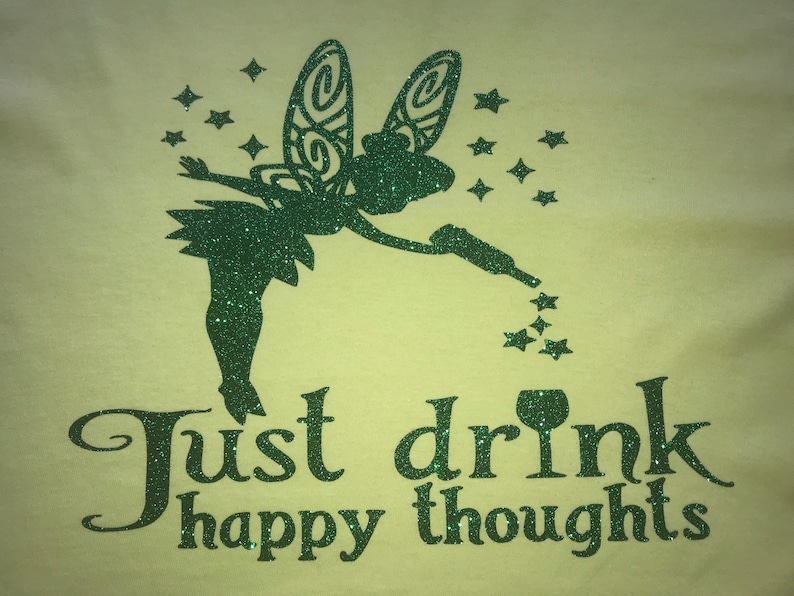 Tinkerbell Glitter Drinking Tee, Drinker Bell, Drinking Around the ...