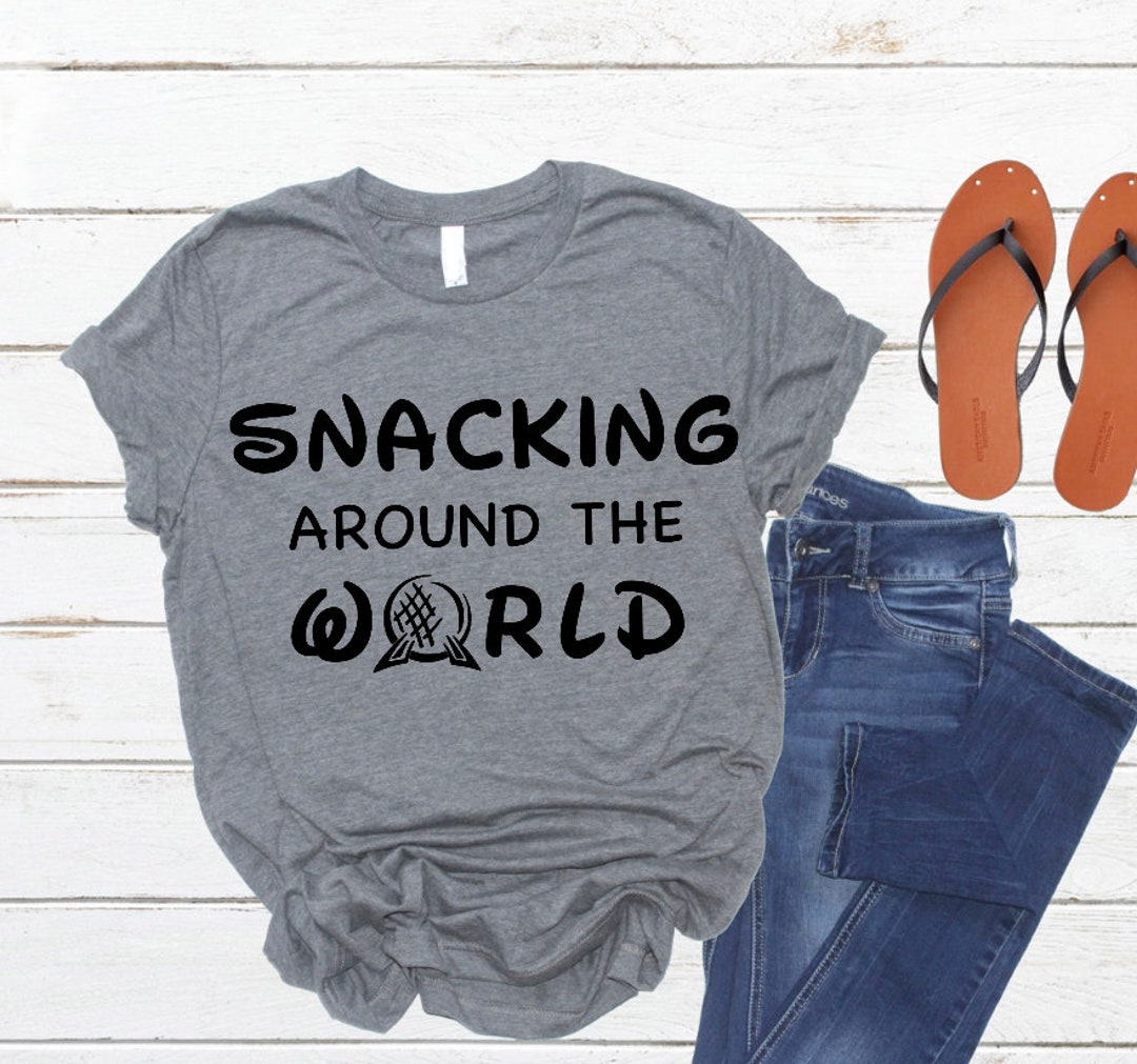Epcot Shirt, Snacking Around the World, Drinking Shirt, Walt Disney ...