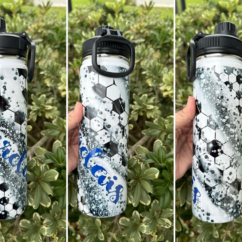 Soccer Water Bottle - Etsy