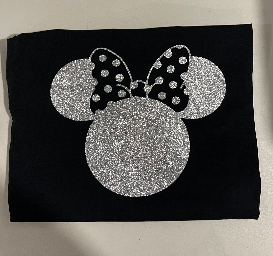 Glitter Minnie Tee, Disney Shirts, Minnie Ear Shirt, Girls Trip Shirts ...