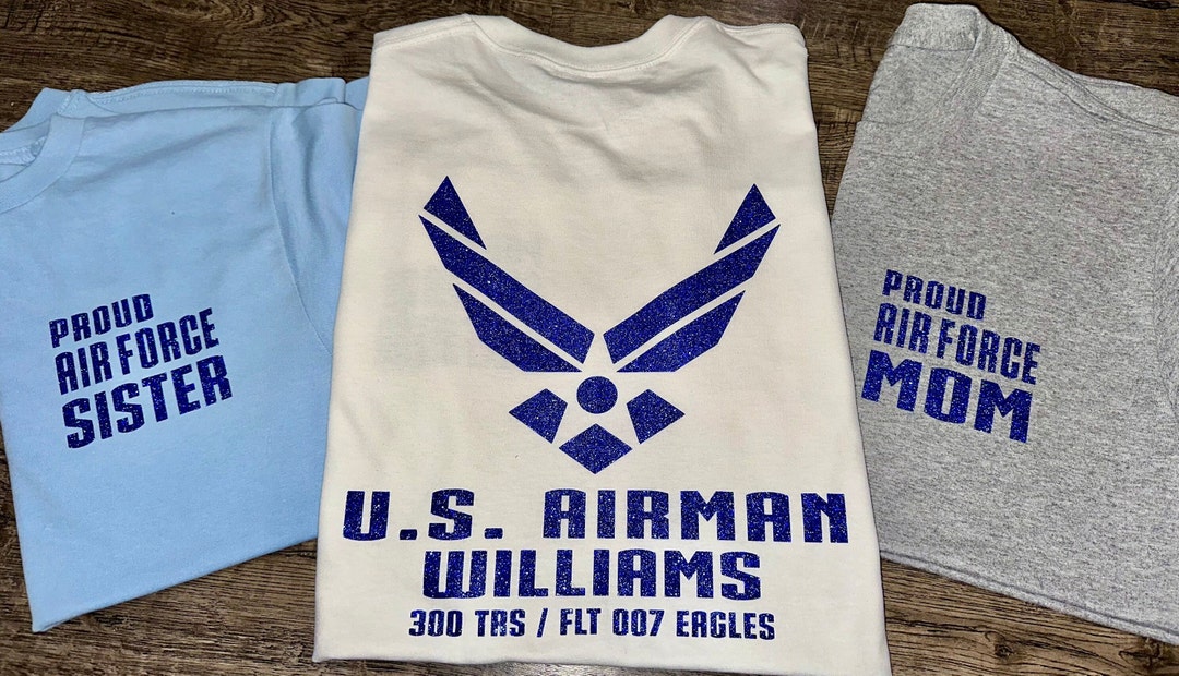 Officially Licensed Air Force Shirt, Glitter Air Force Graduation, Air ...