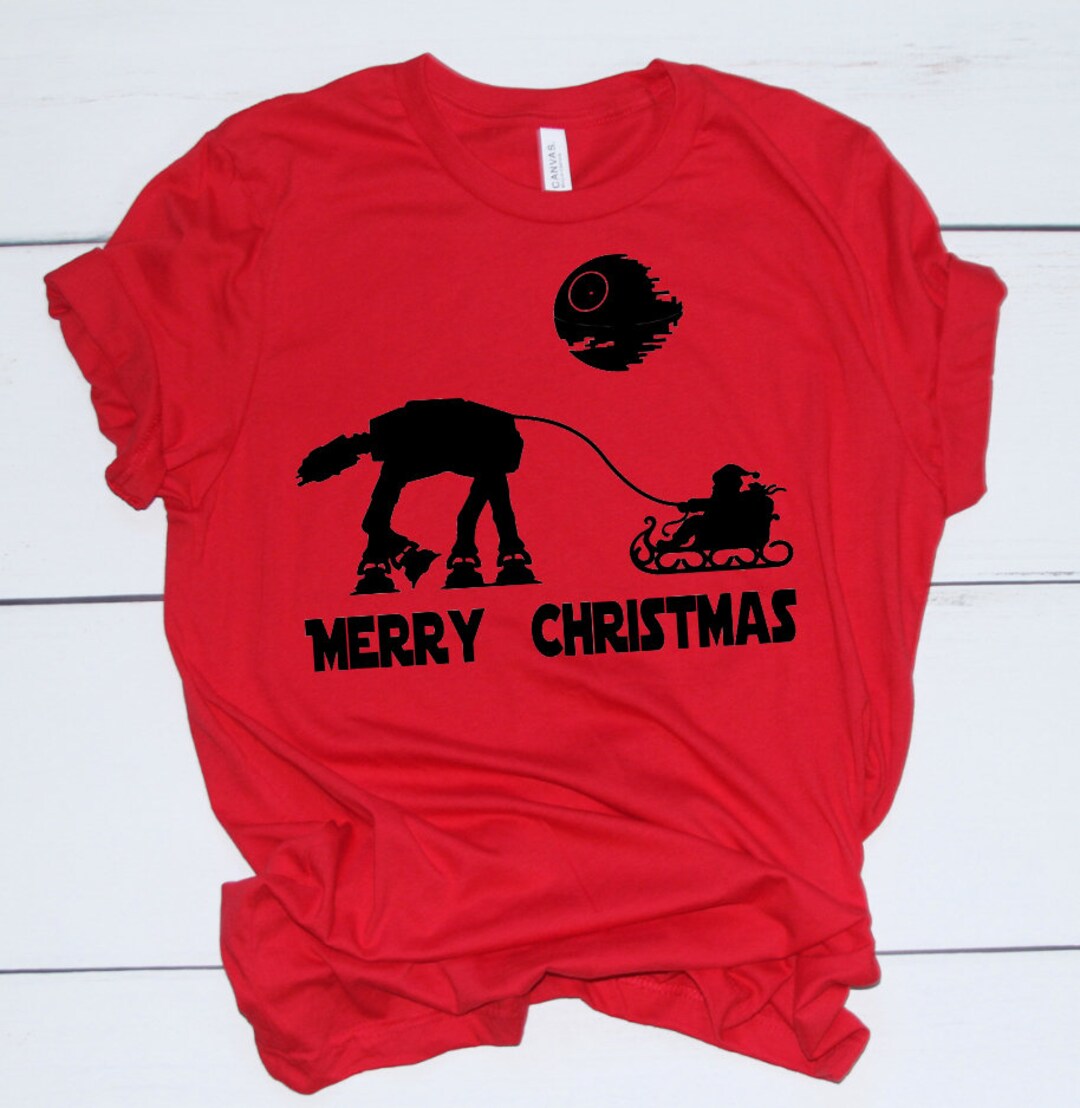 At-at Star Wars Merry Christmas, at at Shirt, Disney Christmas Shirt ...