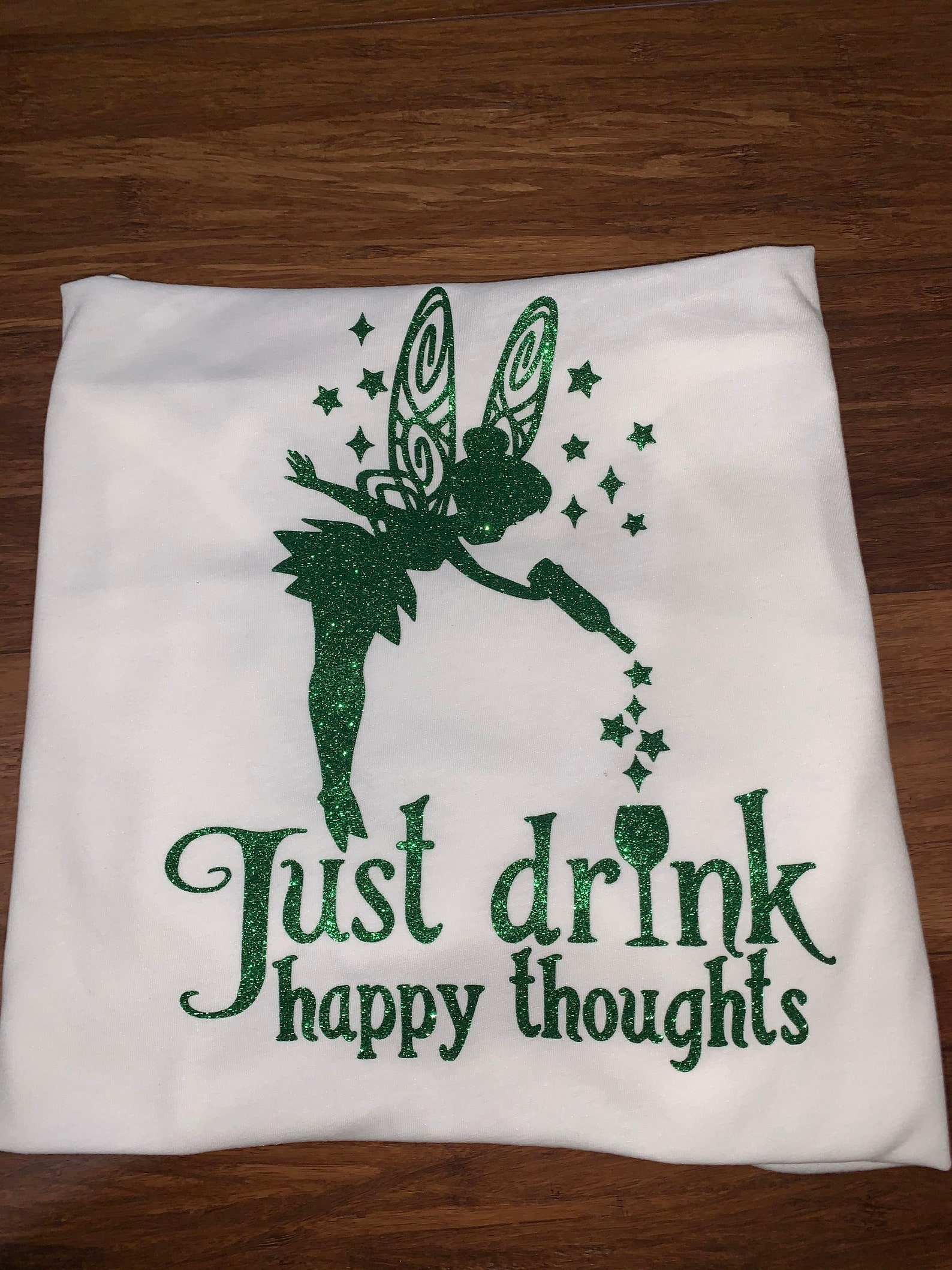 Tinkerbell Glitter Drinking Tee, Drinker Bell, Drinking Around the ...