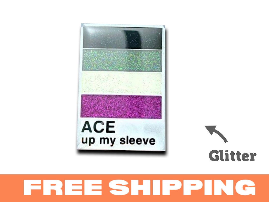 ASEXUAL LGBTONE Pin | Pride Ace Art Lgbt Equality Love Glitter Hard ...