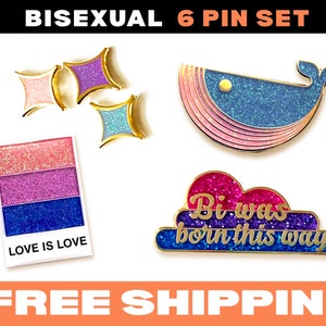 BISEXUWHALE Pin | Pride Bisexual Art Lgbt Equality Love Glitter Hard ...