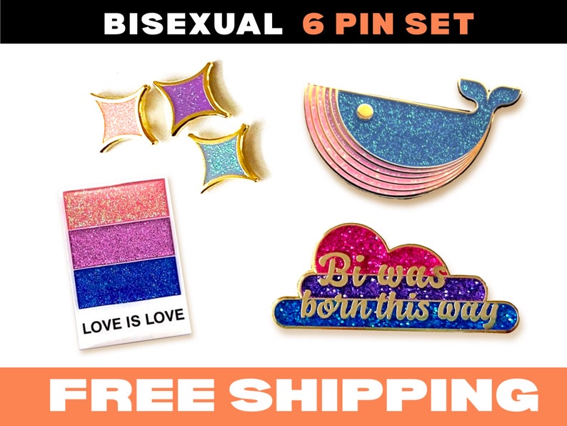 Bisexuwhale Pin Pride Bisexual Art Lgbt Equality Love Etsy