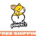 CORGI PAWFECT PIN Friend Pun Girlfriend Japanese Funny Pet Shitsu Shibu ...