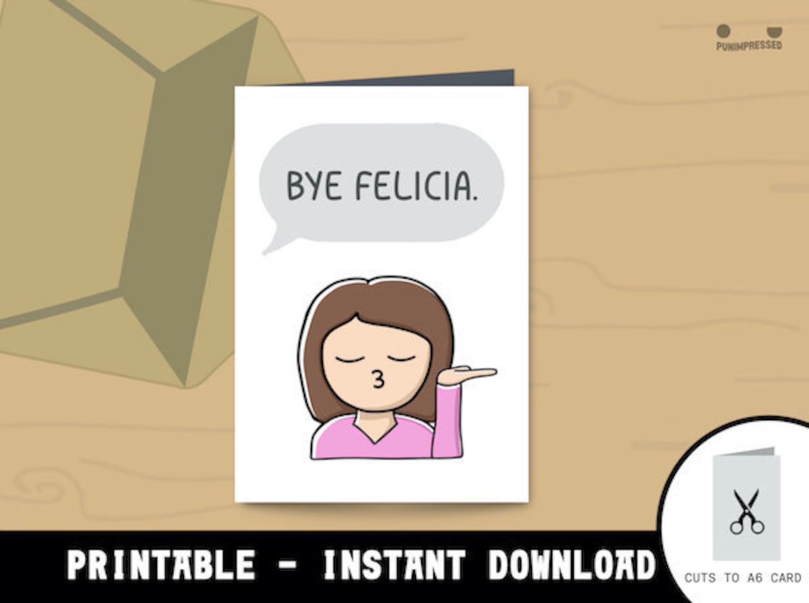 FAREWELL CARD printable PDF File Funny Emoji Pun Sassy - Etsy Australia