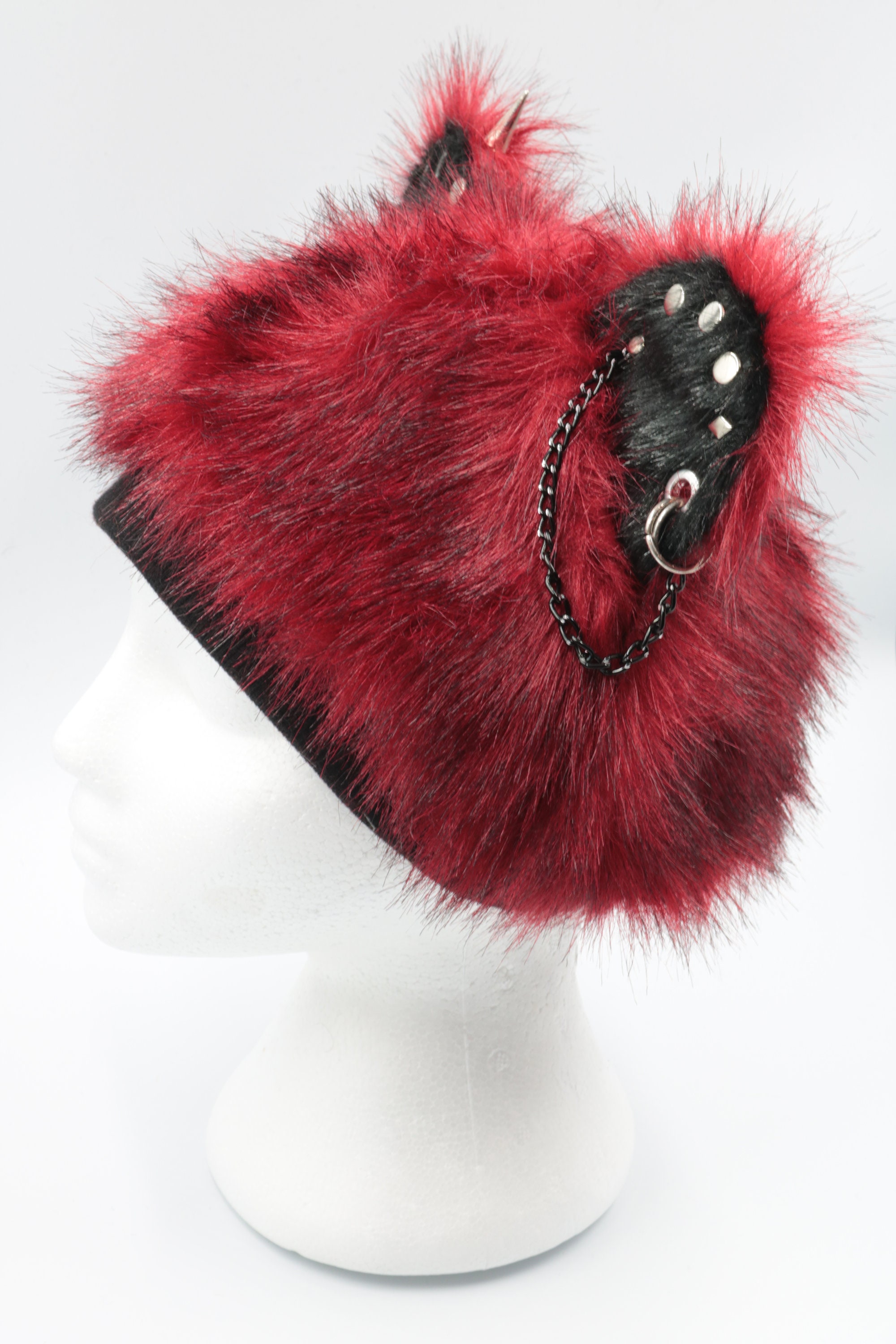 Bear Head Hat Kawaii Goth Bear Ears Satin Lined Bear Beanie - Etsy