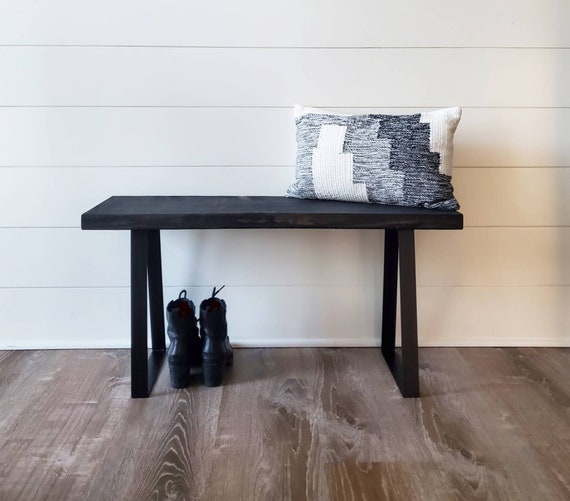 Farmhouse Bench Handmade Rustic Bench Handmade Entryway - Etsy