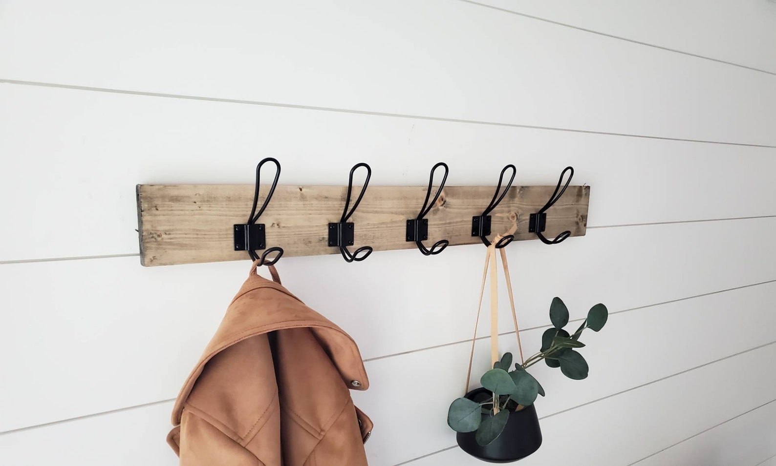 Rustic Coat Rack Coat Hanger Coat Rack Wall Mount Wood Wall - Etsy