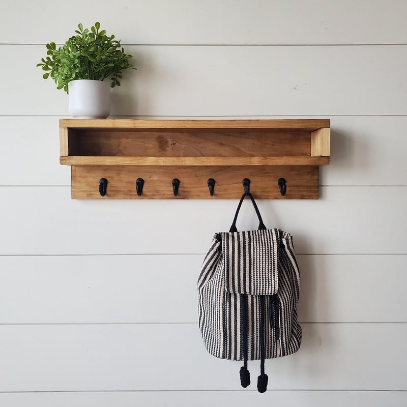 Entry Coat Rack and Cubbies - Etsy
