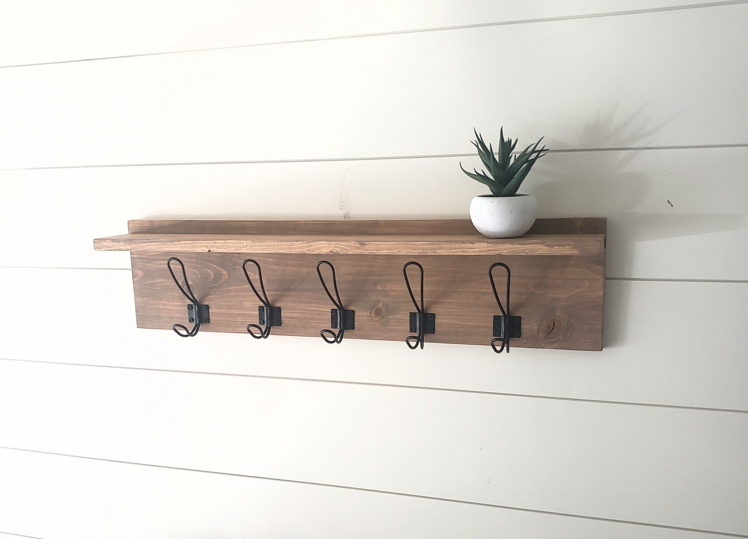 Coat Rack Shelf Wall Cat Rack With Shelf Coat Rack Wall | Etsy