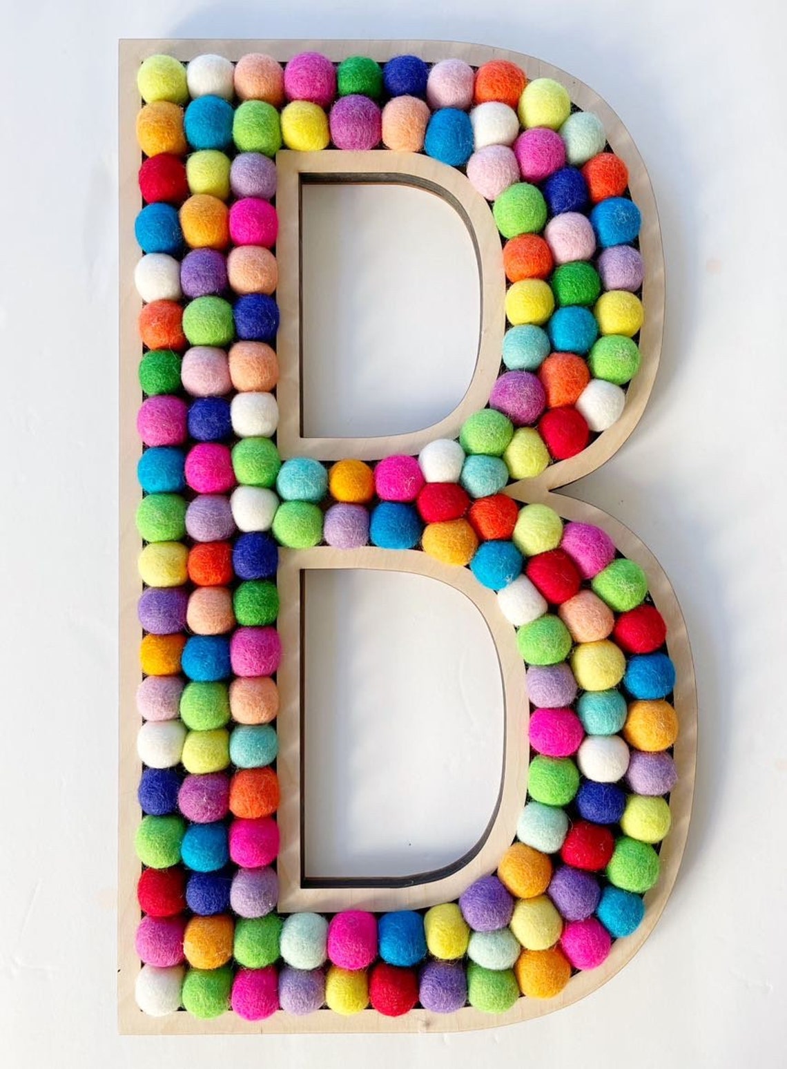 Tall Felt Ball Initial Letter - Etsy