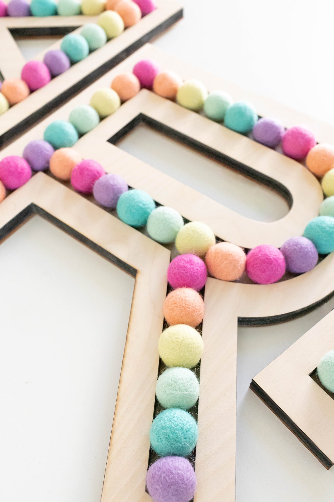 Pastel Rainbow ART Letters - Etsy