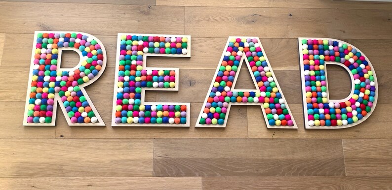 READ wall letters | Etsy
