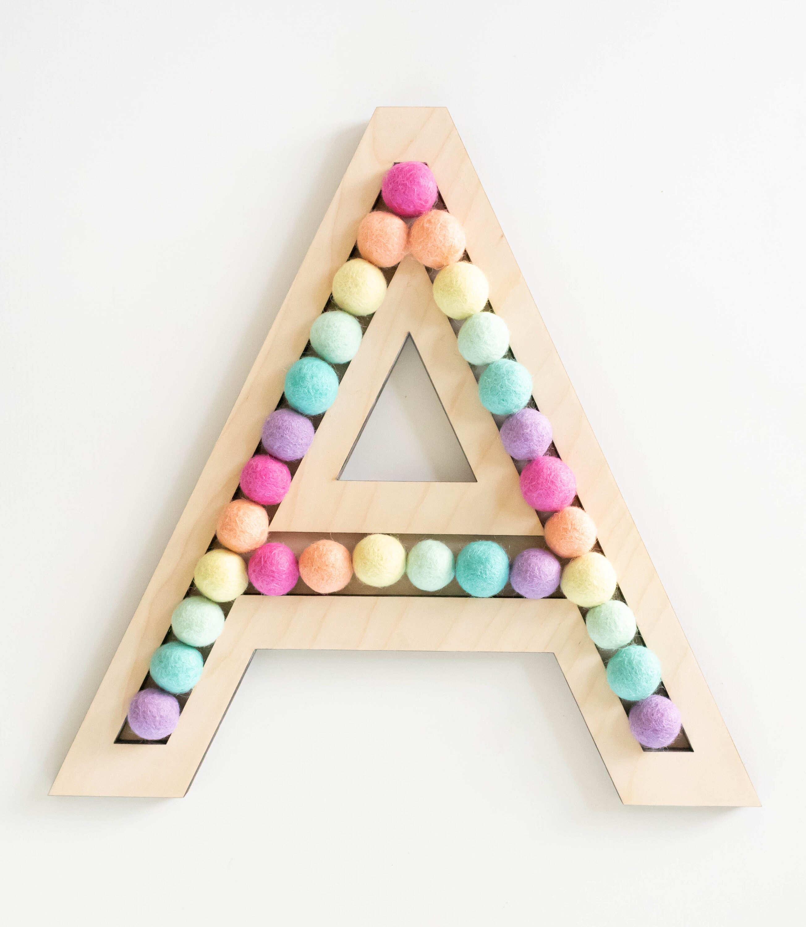 Pastel Rainbow ART Letters - Etsy