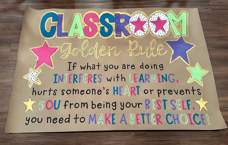 Classroom Golden Rule Banner - Etsy